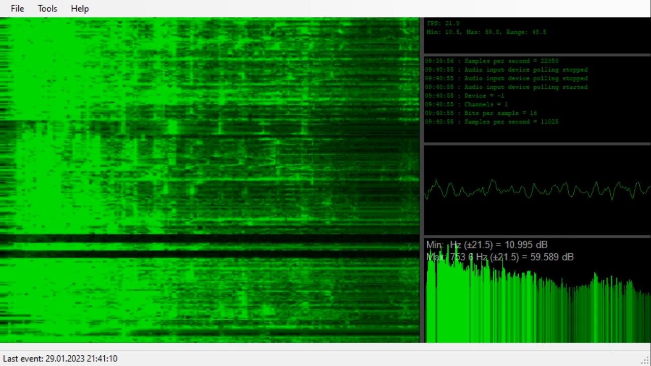 TB-AudioWaterfall - Audio Visualizer - TB-Software
